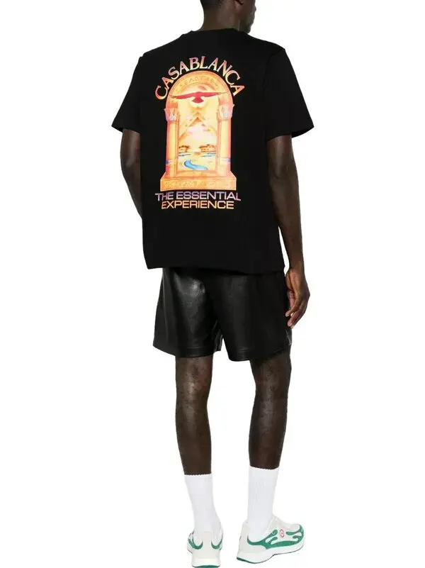 Casablanca Hermons Mirage Arch Graphic-print T-shirt - Black