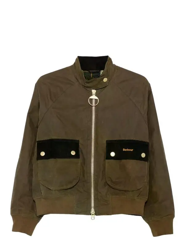 Barbour Corduroy-trim Zip-fastening Jacket - Green
