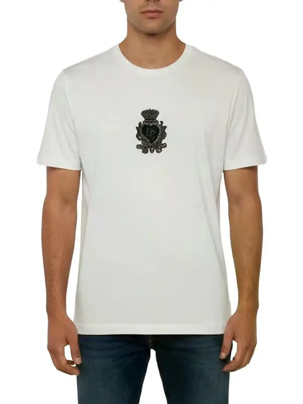 Dolce & Gabbana Heraldic Dg Logo T-shirt - White