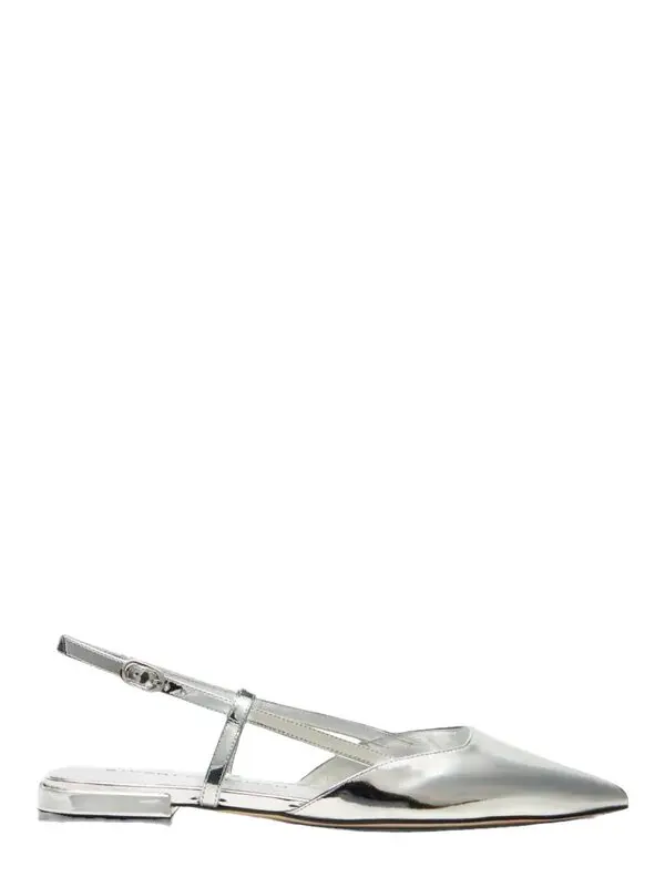 STUART WEITZMAN Vinnie Metallic Slingback Pumps - Silver