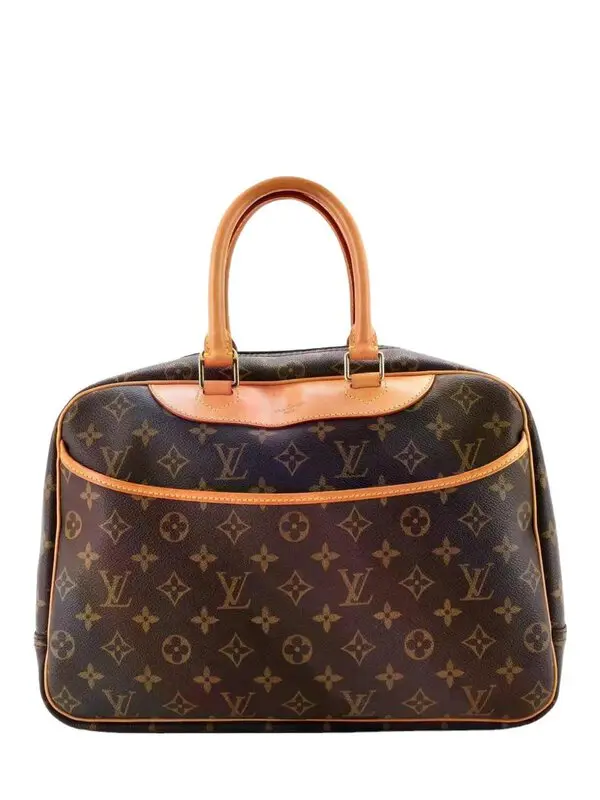 LOUIS VUITTON Monogram Canvas Deauville Handbag - Brown