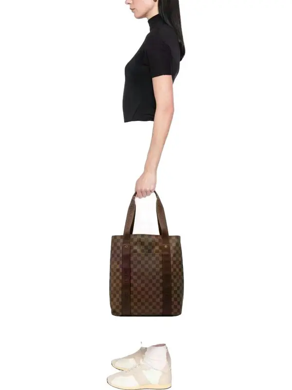 LOUIS VUITTON Damier Ebene Cabas Beaubourg Tote Bag - Brown
