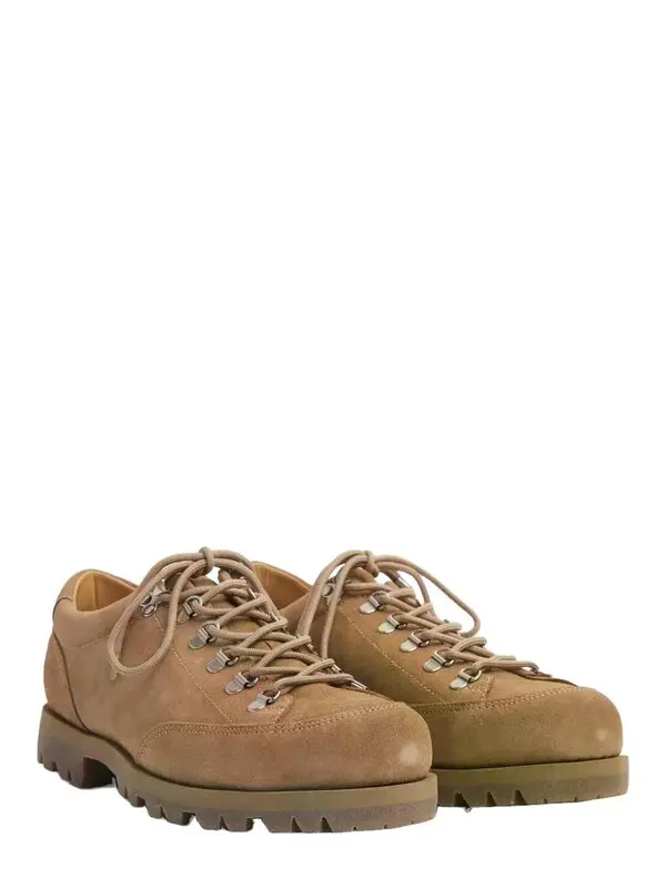 KAPTAIN SUNSHINE Suede Lug-sole Derby Shoes - Neutrals