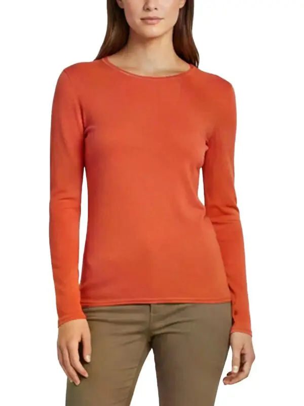Missoni Crew-neck Long-sleeve T-shirt - Orange