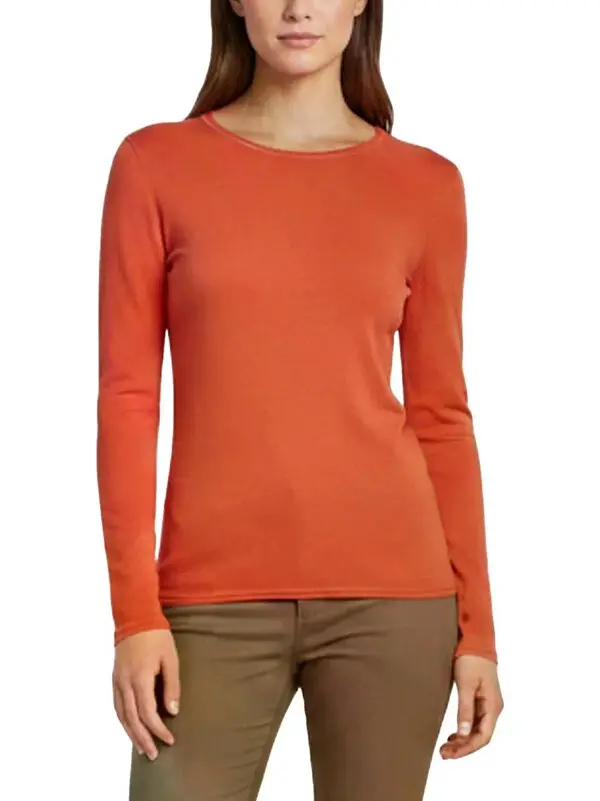 Missoni Crew-neck Long-sleeve T-shirt - Orange