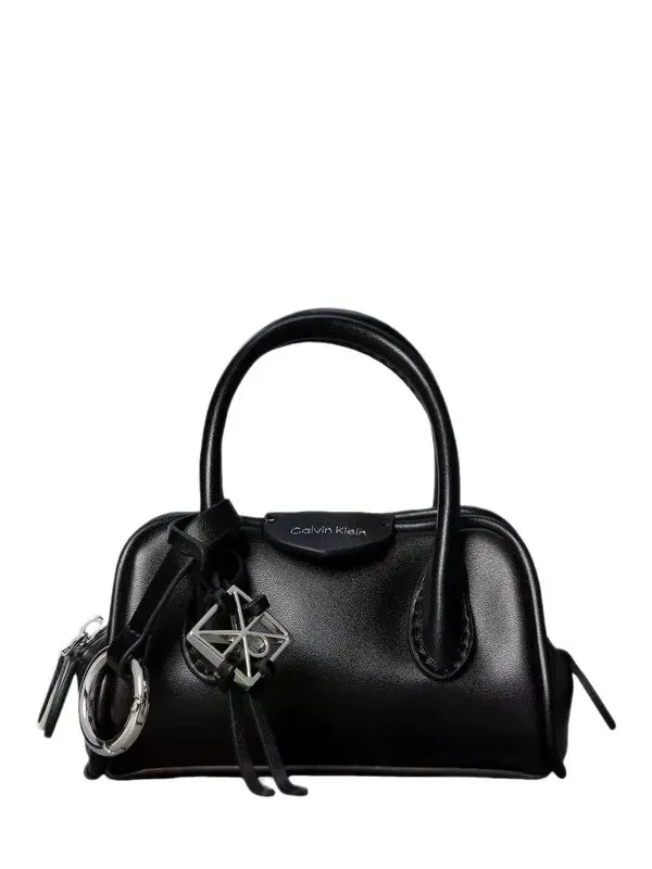 Calvin Klein Plaque Bag Charm - Black