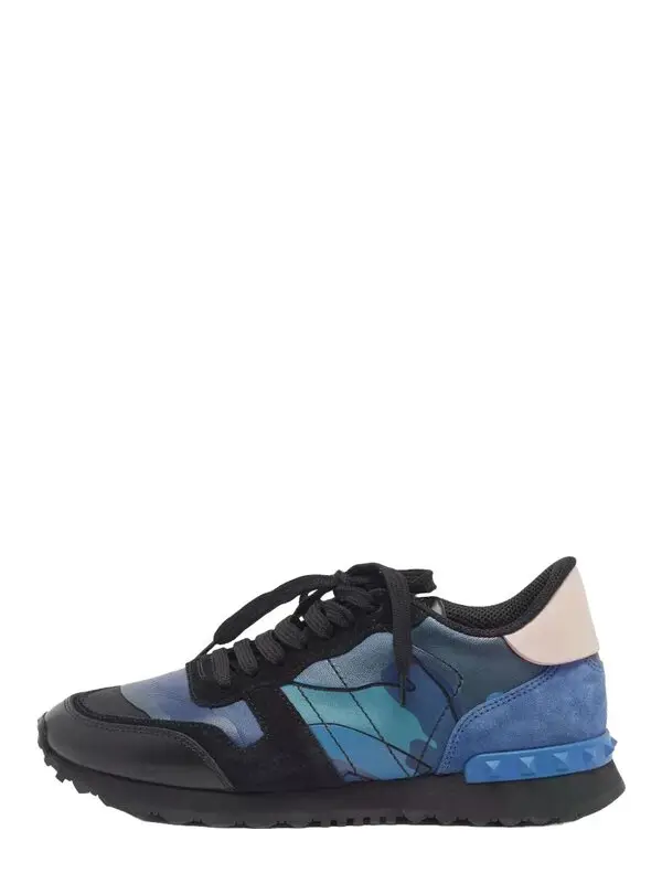 Valentino Garavani Rockrunner Camouflage Sneakers - Blue