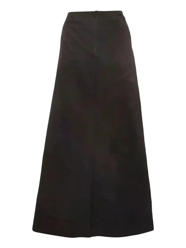 Magda Butrym Straight-fit Maxi Skirt With Rear Zip - Black