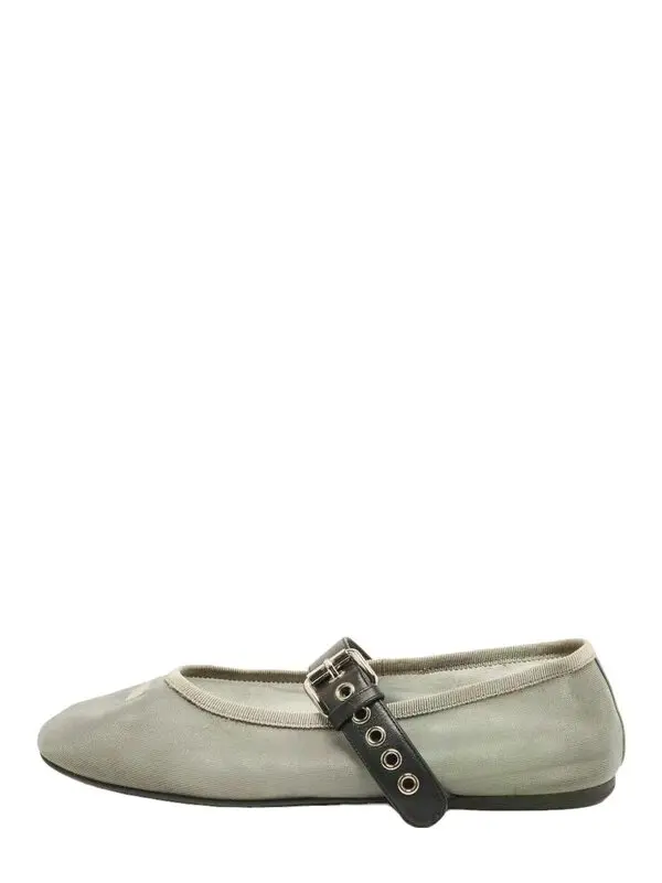 Miu Miu Mary Jane Ballet Flats - Grey