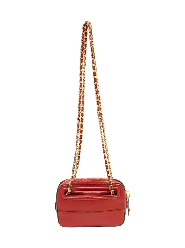 Moschino Lettering Crossbody Bag - Red