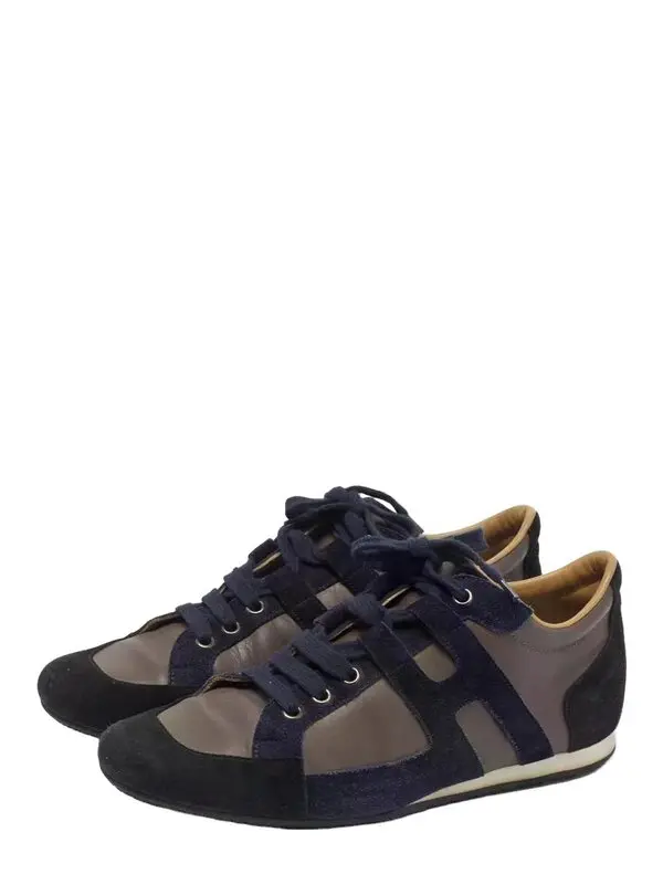 Hermès Tie Break Panelled Sneakers - Brown