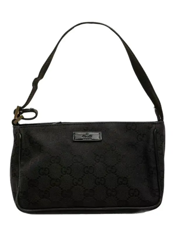 Gucci Gg Canvas Handbag - Black