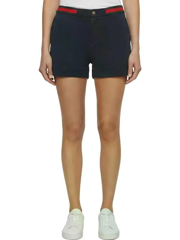 Gucci Web-stripe Knit Shorts - Blue