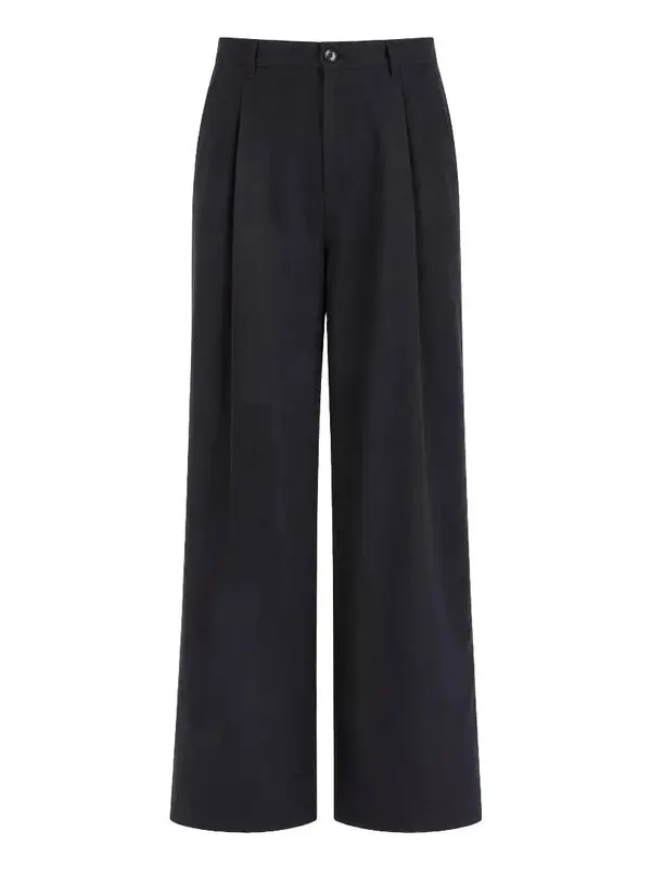 SOCIETE ANONYME St. Andrew Pleated Wide-leg Trousers - Blue