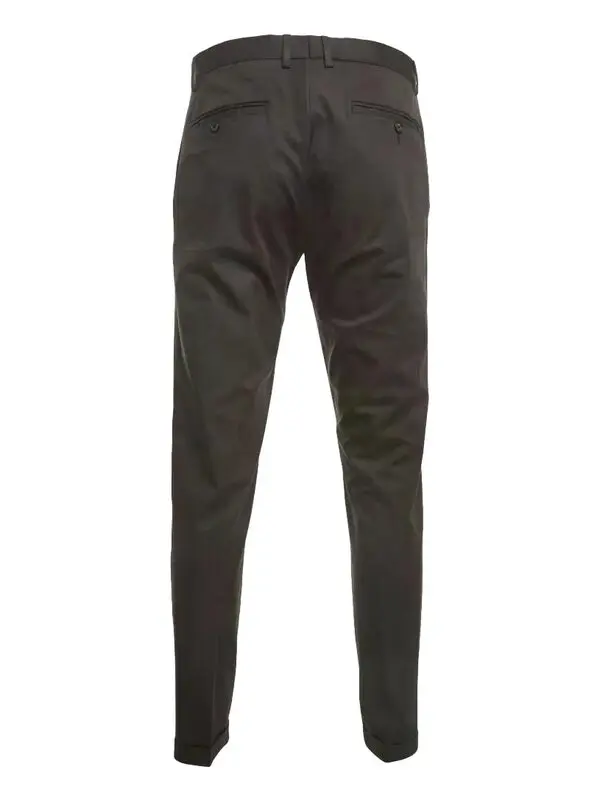Dolce & Gabbana Cotton Regular Fit Trousers - Grey