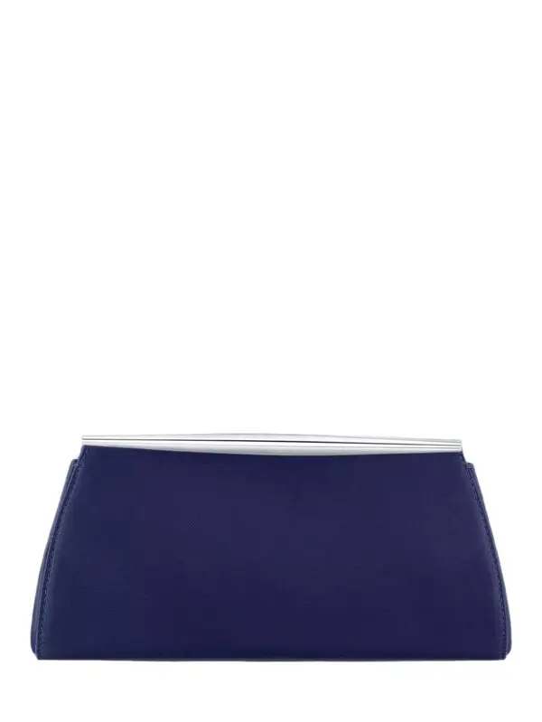 Tyler Ellis Suzannah Satin Clutch Bag - Blue