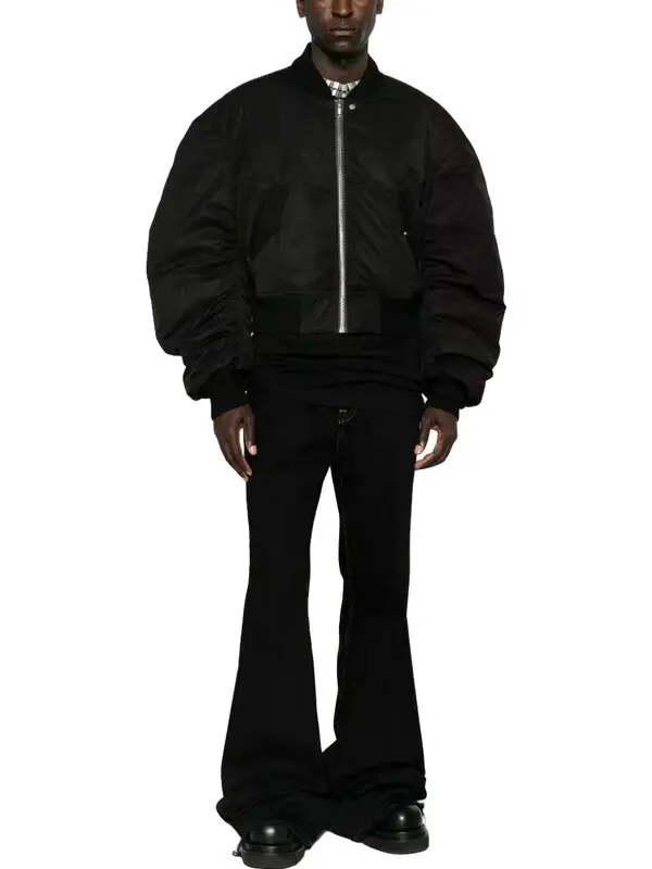 Rick Owens Secchia Flight Bomber Jacket - Black