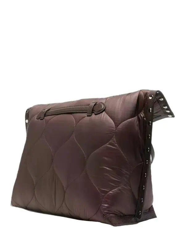 ZANELLATO A' Spasso Quilted Stud-embellished Tote Bag - Brown