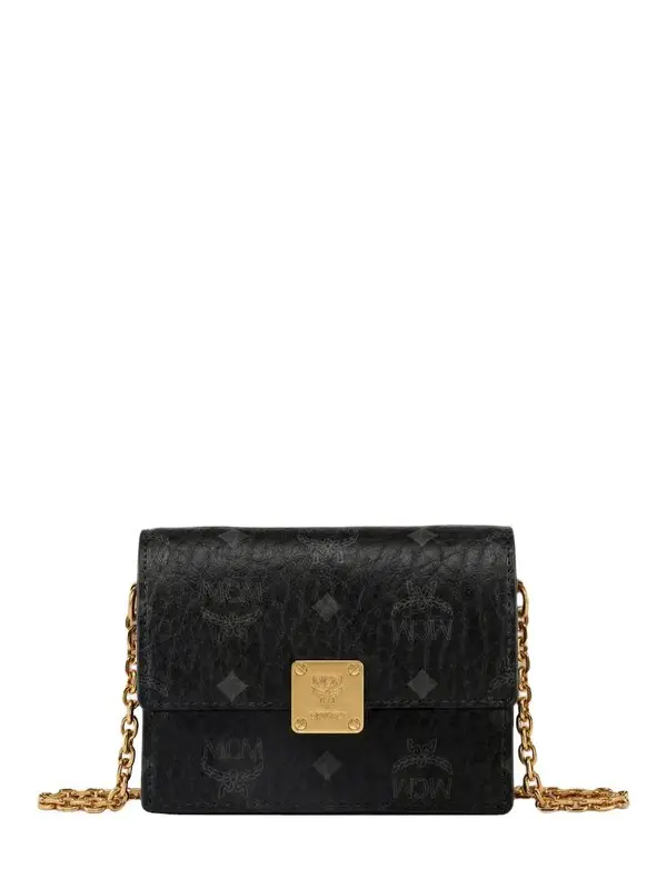 Mcm Mini Chain-link Shoulder Bag - Black