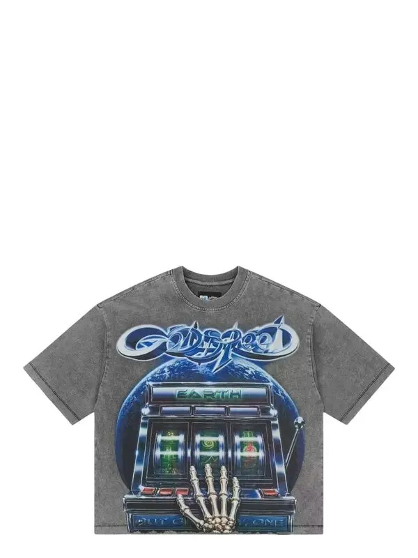 GODSPEED Graphic-print Washed T-shirt - Grey