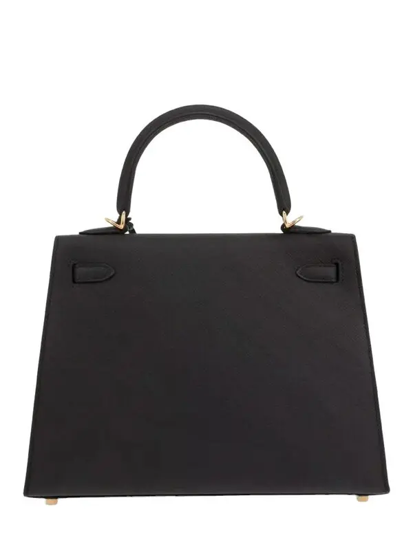 Hermès 2026 25 Kelly Epsom Handbag - Black