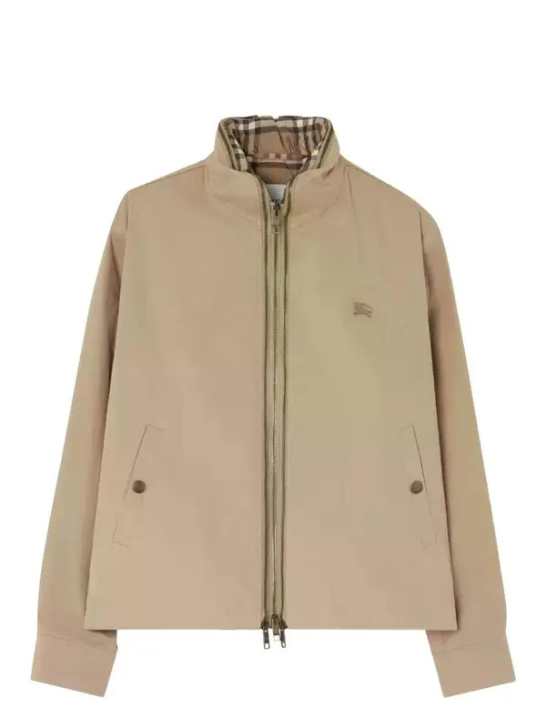 Burberry Cotton Twill Jacket With Detachable House Check Gilet - Neutrals