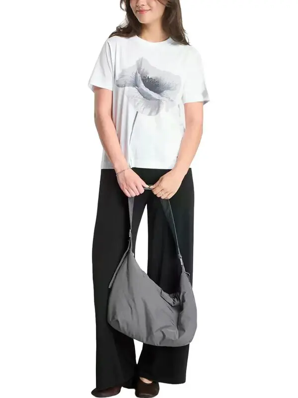 SAMSOE SAMSOE Floral Print Crewneck T-shirt - White