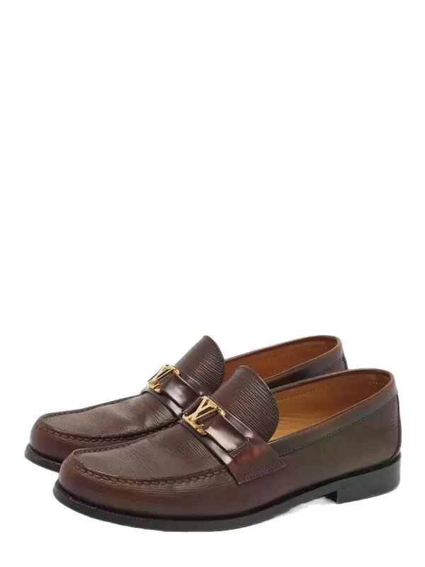 LOUIS VUITTON Leather Loafers - Brown
