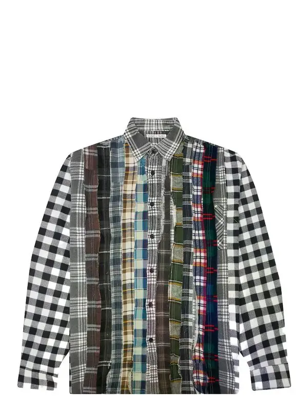 Needles Assorted Patchwork Flannel Shirt - Grey