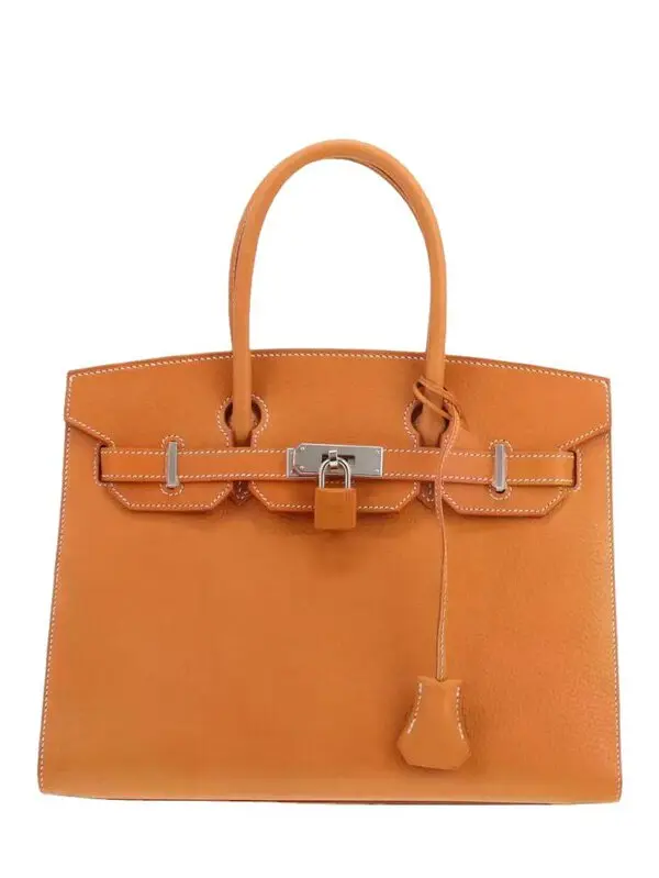 Hermès 2020 30 Birkin Grained Handbag - Brown