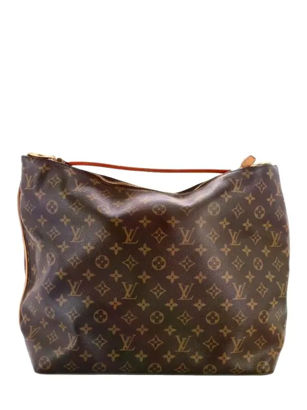 LOUIS VUITTON Sully Handbag Monogram Canvas Mm Hobo Bag - Brown