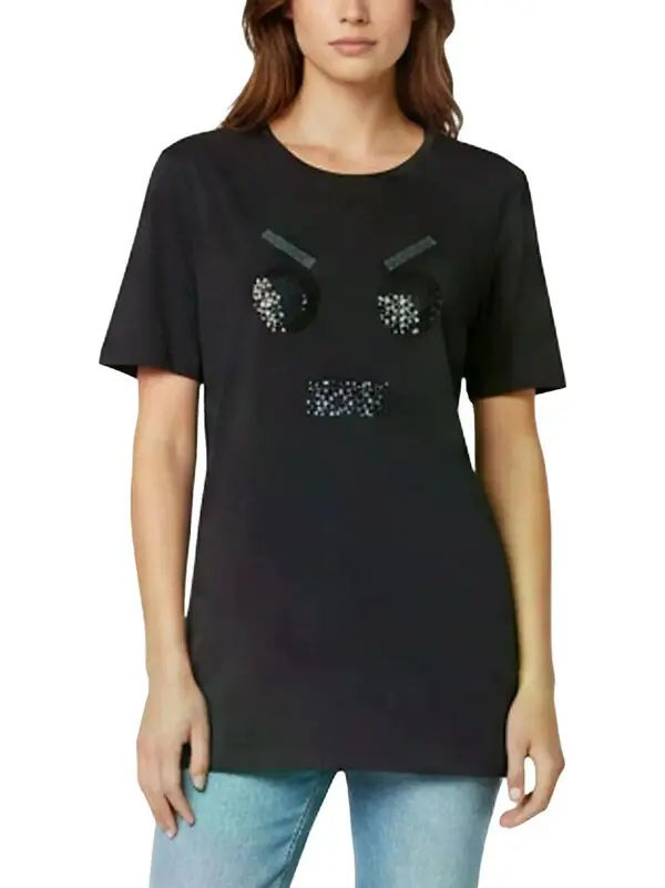 Fendi Embellished Crewneck T-shirt - Blue