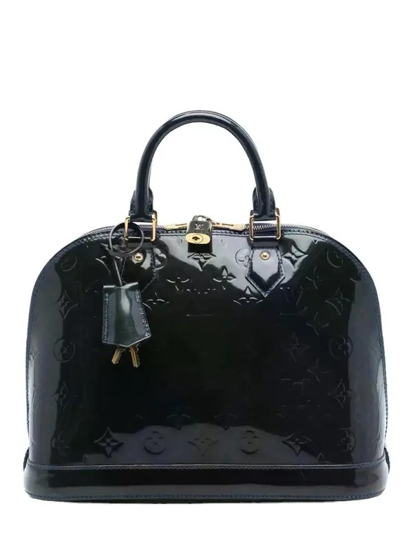 LOUIS VUITTON Monogram Vernis Alma Pm Handbag - Green