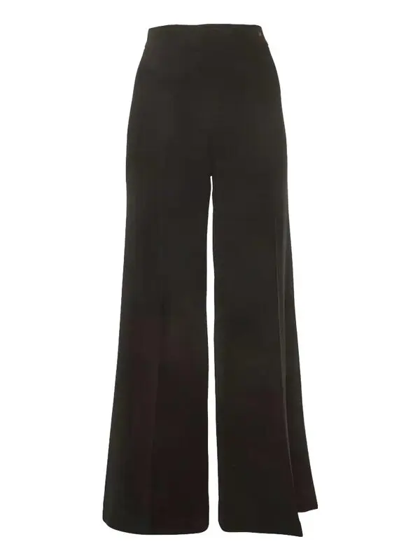 Carolina Herrera Wide-leg Stretch Crepe Trousers - Black