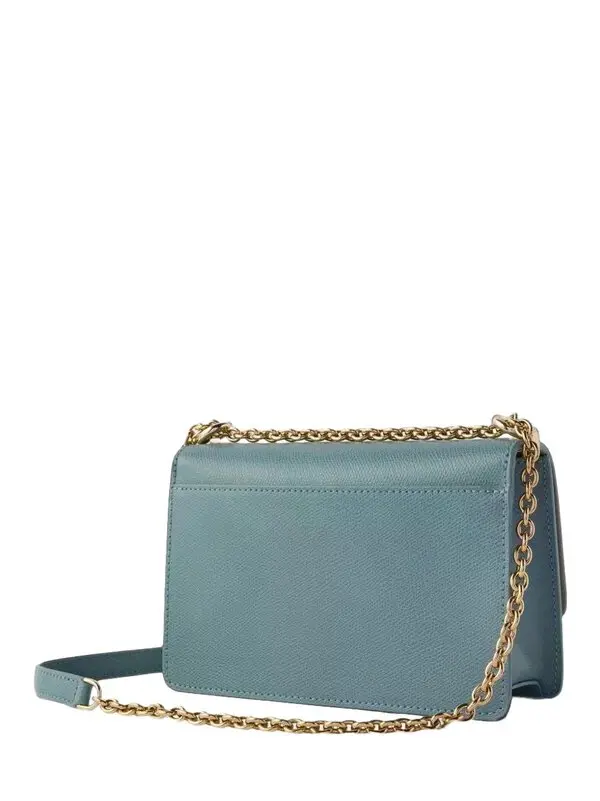 Furla 1927 Grained-leather Mini Bag - Blue