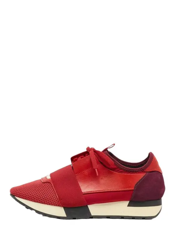 Balenciaga Race Runner Mesh Sneakers - Red