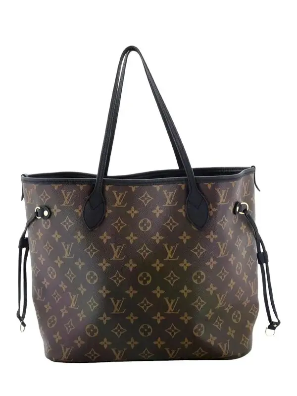 LOUIS VUITTON Neverfull Inside Out Monogram Canvas And Leather Mm Tote Bag - Black