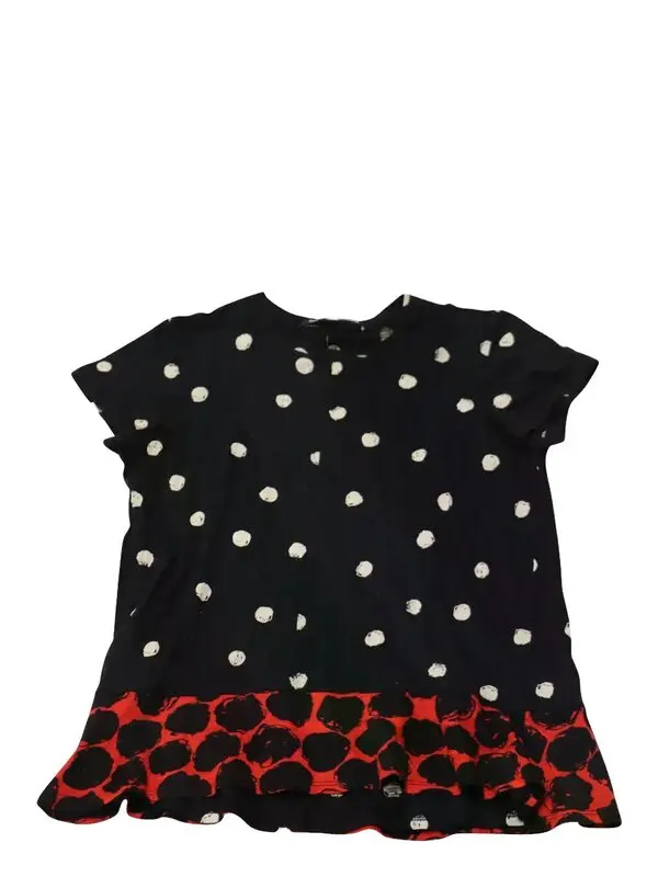 Proenza Schouler Polka Dot-print Cotton T-shirt - Black