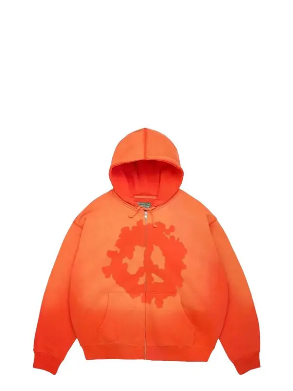 DENIM TEARS Peace Wreath Knockout Hoodie - Orange