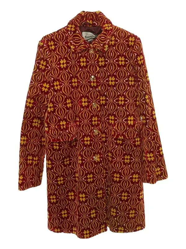Gucci Damask Pattern Velvet Jacket - Red