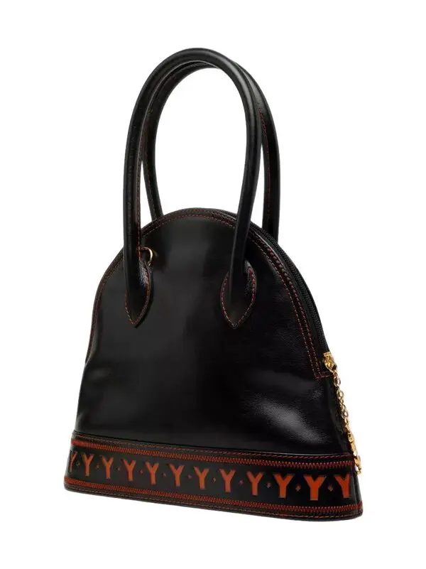 Saint Laurent Y Cutout Satchel - Black