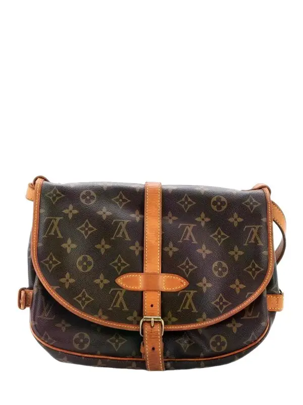 LOUIS VUITTON Saumur Monogram Canvas 30 Crossbody Bag - Brown