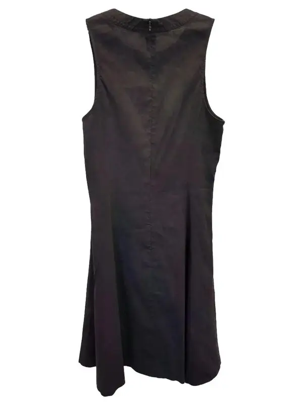Theory Sleeveless Sheath Dress With Round Neck And Rear Zip Fastening - Black