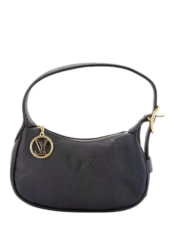 LOUIS VUITTON Monogram Empreinte Giant Mini Hobo Bag - Black