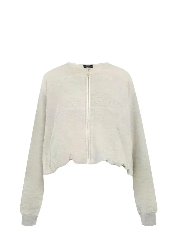 R13 Balloon Zip-up Sweatshirt - Grey