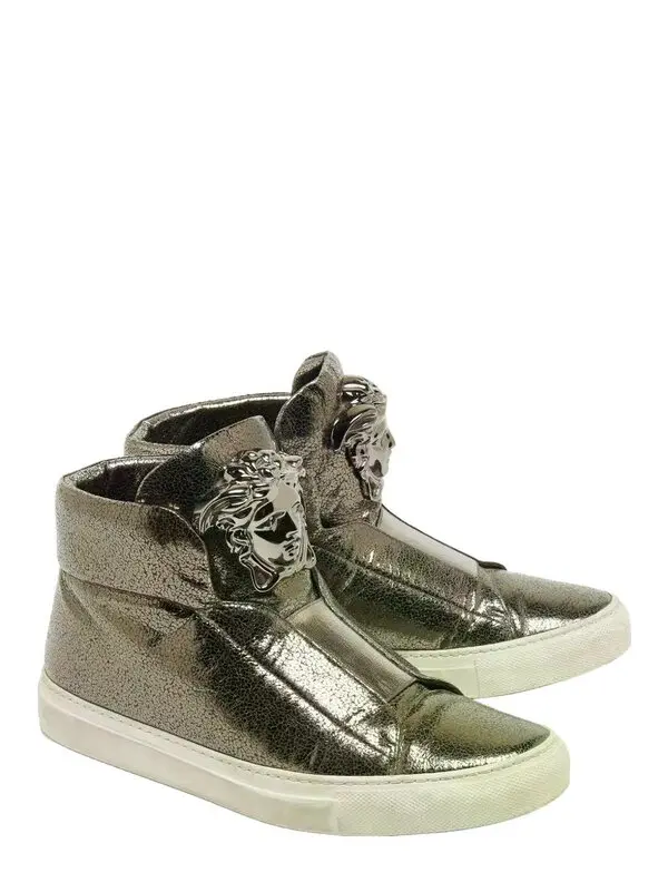 Versace Medusa High-top Sneakers - Grey
