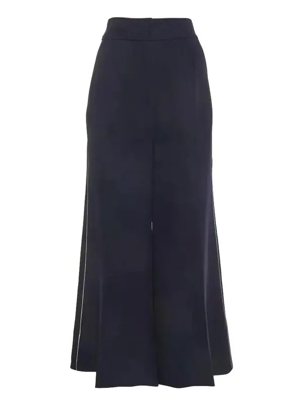 ROKSANDA Wide-leg Gabardine Trousers - Blue