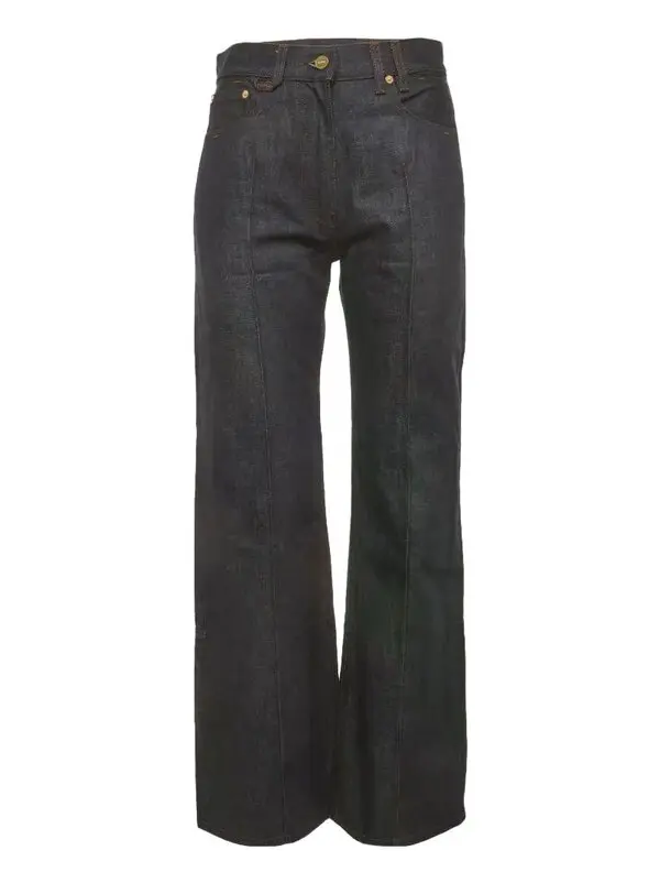 Jacquemus Le De Nîmes Bordado Straight-leg Jeans - Blue