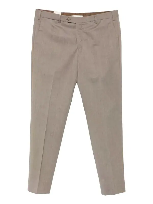 BRIGLIA 1949 Tailored Trousers With Pressed Crease - Neutrals