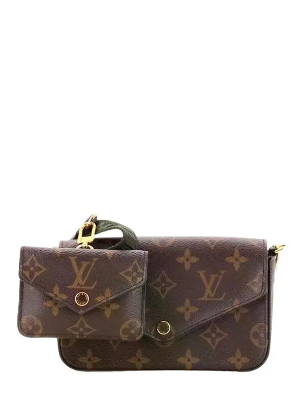 LOUIS VUITTON Felicie Strap & Go Monogram Canvas Crossbody Bag - Brown
